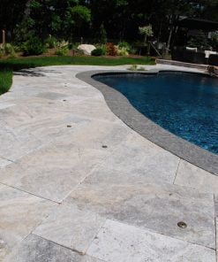 Silver Travertine Pavers - Pools, Patios