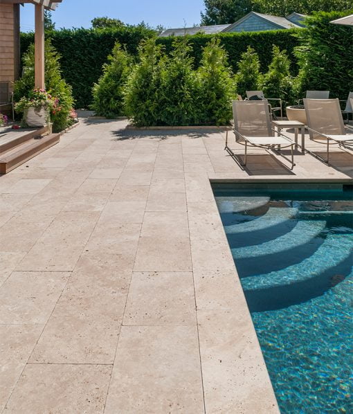 Travertine Pavers - Walkways Pools Patios