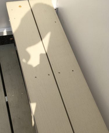 Custom Cedar Shower Bench for Outdoor Shower | Stonewood Products