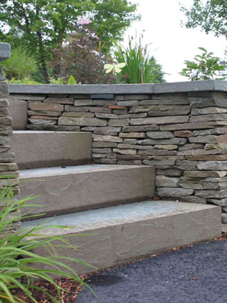 Natural Stone Steps and Steppers - Bluestone, Granite, and more