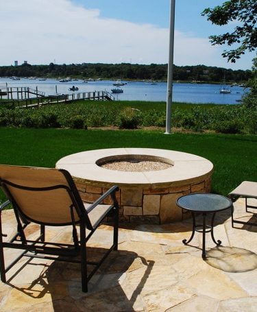 New England Round Stone Fire Pit | Stonewood Products