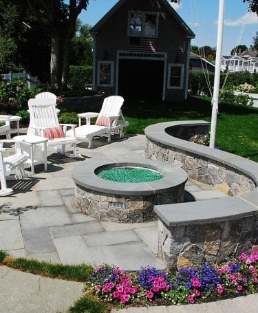 New England Round Stone Fire Pit | Stonewood Products