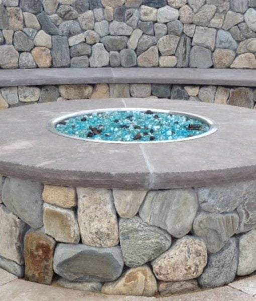 New England Round Stone Fire Pit | Stonewood Products