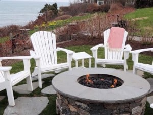 Ledgestone Fire Pit | Newport, RI | Stonewood Products