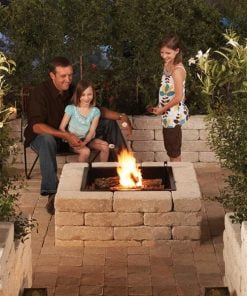 Square Fire Pit Kit | Wood Burning Cape Cod Vineyard MA RI CT NH