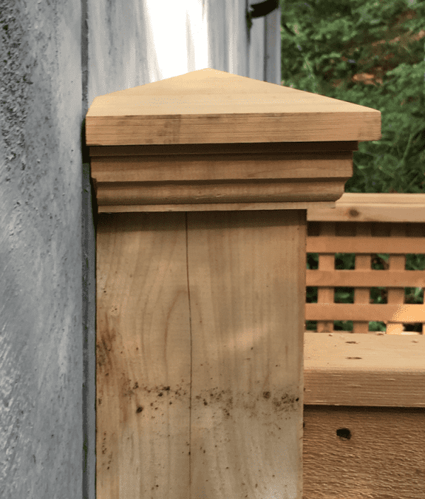 Cedar Post Cap | Shower Accessories | StonewoodProducts.com