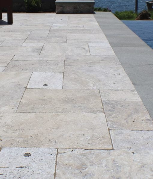 Silver Travertine Pavers | Silver Latte | Easy Installation