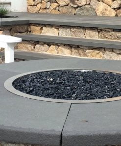 Fire Glass Beads - Amber Eco Glass, fire pit accessories, Cape Cod