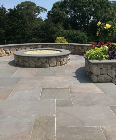 Outdoor Bluestone Porcelain Tile Pavers | Natural Cleft Bluestone