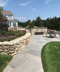 Outdoor Bluestone Porcelain Tile Pavers | Natural Cleft Bluestone