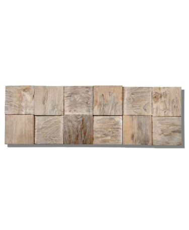 Textured Wall Panels | Teak Java Cube Ledgewood | Stonewood Products