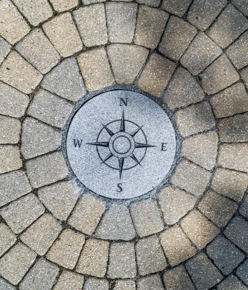 Bluestone Compass | Accent your patio | StonewoodProducts.com
