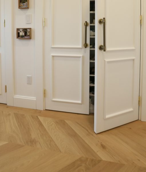 Wide Plank Chevron Floor Pattern | Sconset Flooring