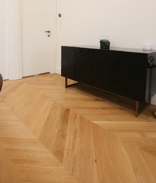 Wide Plank Chevron Floor Pattern | Sconset Flooring