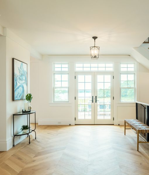 Wide Plank Chevron Floor Pattern | Sconset Flooring