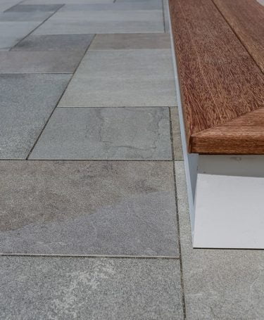 Outdoor Bluestone Porcelain Tile Pavers | Natural Cleft Bluestone