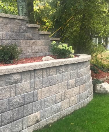 Gray Retaining Wall